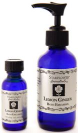 Lemon Ginger Bath Emulsion and organic bath product that is stimulating ...